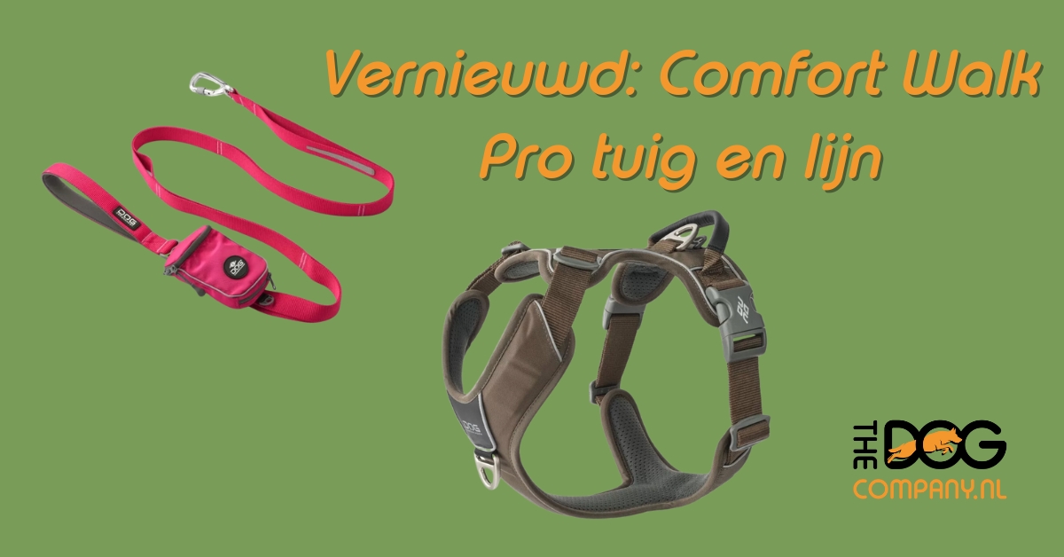 Vernieuwd: Comfort Walk Pro tuig en lijn - The Dog Company